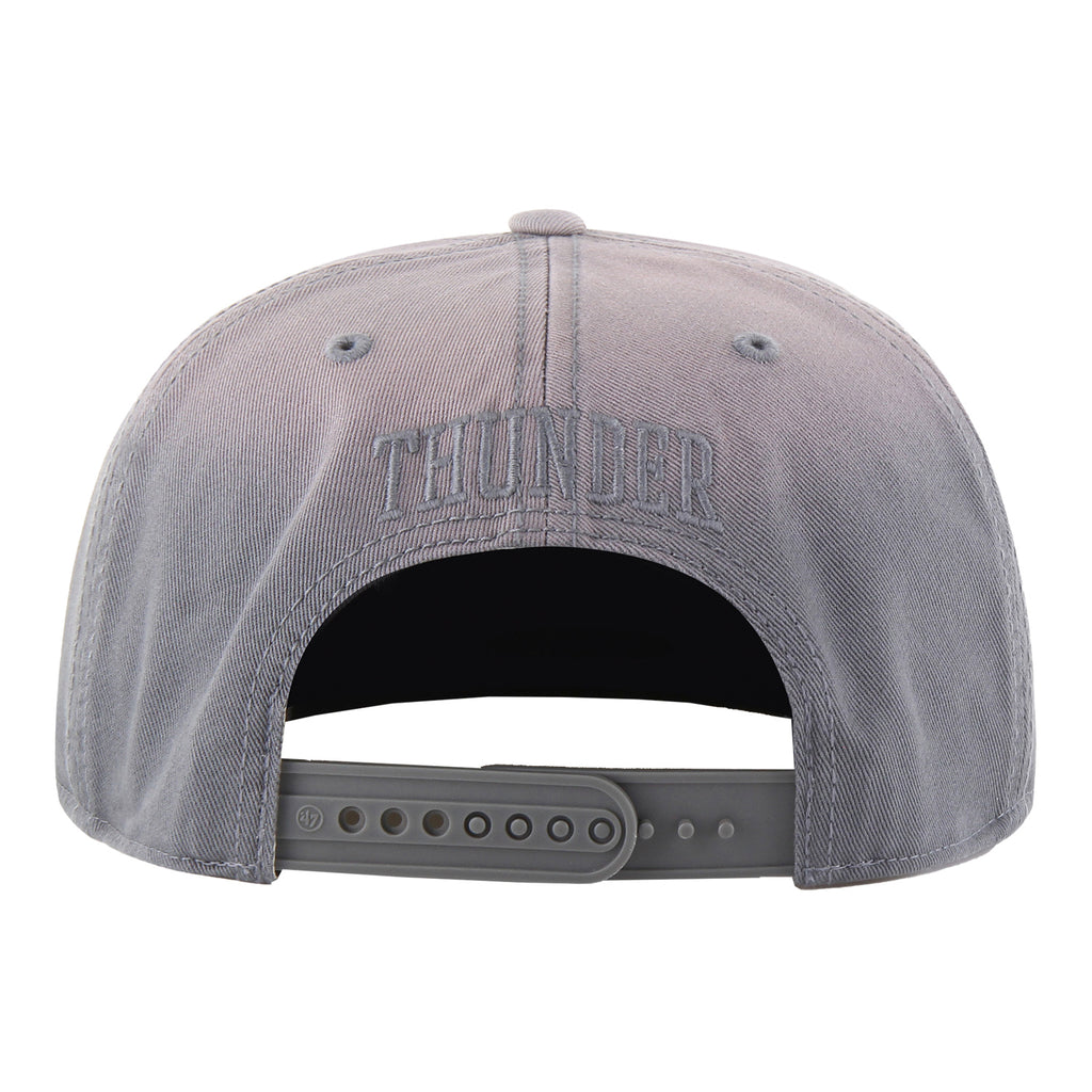 OKC THUNDER 47 BRAND WASHED GREY CAPTAIN SNAPBACK | Official OKC Thunder Shop