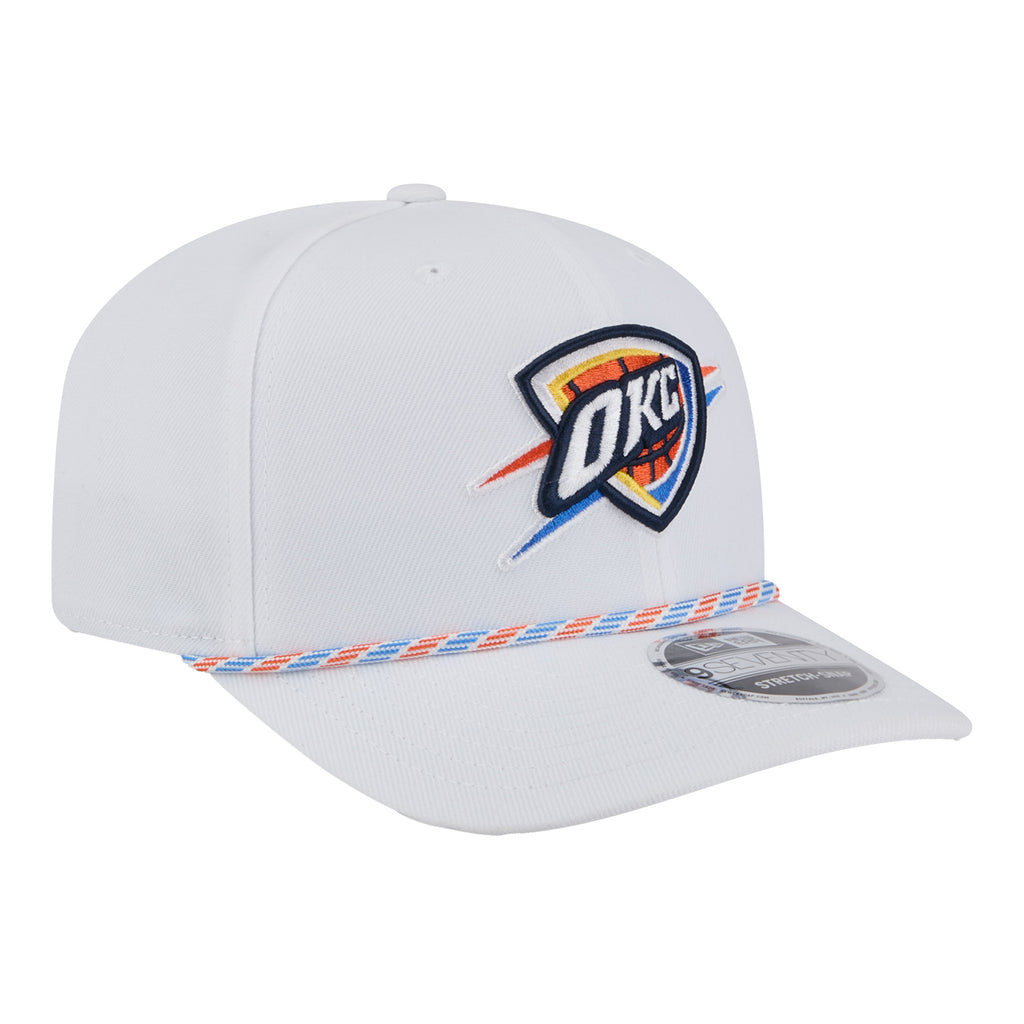 OKLAHOMA CITY THUNDER NEW ERA 970 STRETCH SNAP ROPE WHITE SNAPBACK ...