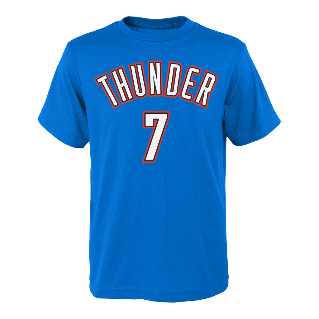 YOUTH OKLAHOMA CITY THUNDER ICON CHET HOLMGREN NAME & NUMBER T-SHIRT ...